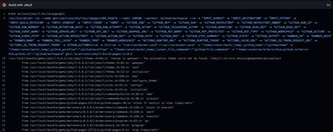 Github 블로그 만들기 Jekyll Theme 적용하는 법 Jekyll Theme Could Not Be Found