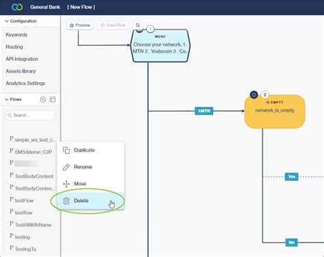 Editdelete A Workflow Chat Flow User Guide