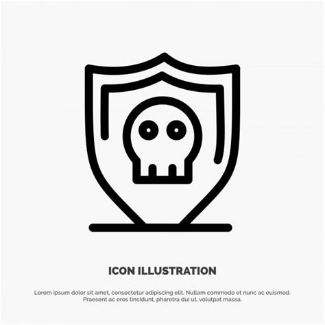 Shield Protection Security Vector Design Images Shield Security Secure Plain Line Icon Vector