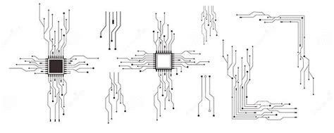 Circuit Board Line Microchip Software Integrated Motherboard Connections Innovative