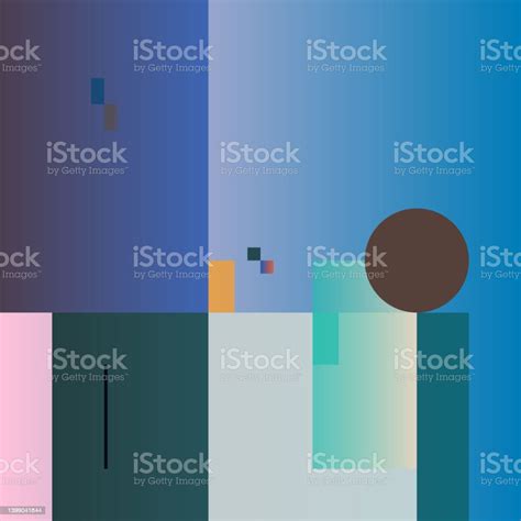 바우하우스 미학 그래픽 아트 는 벡터 기하학적 모양과 추상 적 형태를 만든 개체 그룹에 대한 스톡 벡터 아트 및 기타 이미지