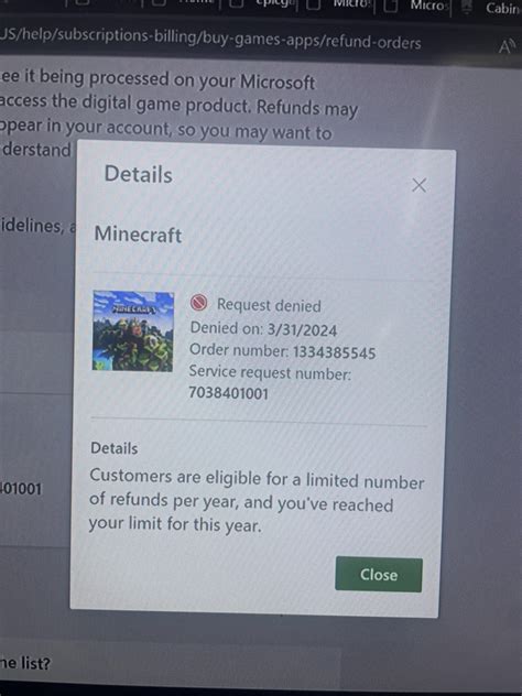 xbox refunding error not allowing me to refund r xboxsupport