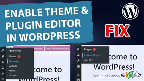 How To Fix Theme And Plugin Editor Missing In Wordpress Dashboard Enable Editor Two Methods