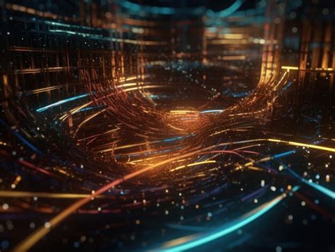 Premium Ai Image Big Data Visuliastion Cyberspace Data Flow Created With Generative Ai Technology