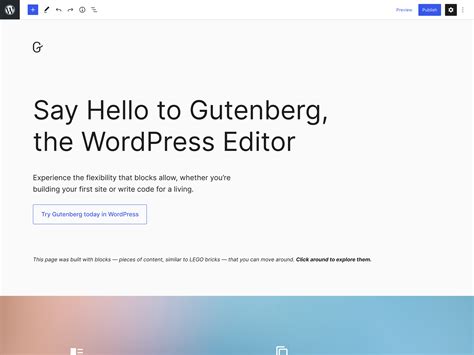 The New Gutenberg Editing Experience