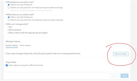 Manage Spatial Indexes For Hosted Feature Layer On Esri Community