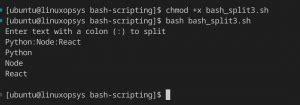 Bash Split String By Delimiter