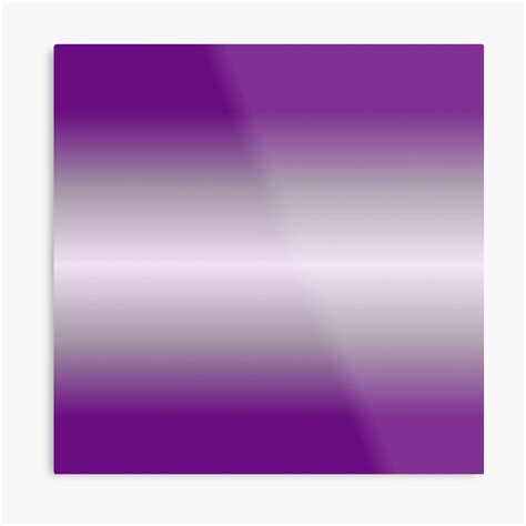 Gradient Gray Asexualgraysexual Theme Metal Print By Centeris2 Redbubble