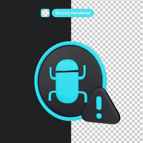 Premium Psd 3d Illustration Malware Object