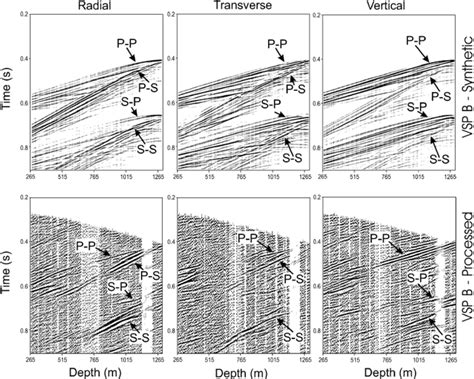 Synthetic And Processed Radial Transverse And Vertical Components
