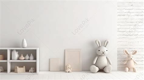 흰 벽 모형의 어린이 방 3d 렌더링 어린 배경 린이 배경 장난감 배경 이미지 Hd 어린 린이 장난감 배경 사진 무료 다운로드 Lovepik
