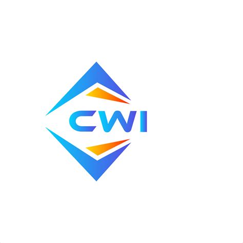 Cwi Abstract Technology Logo Design On White Background Cwi Creative Initials Letter Logo