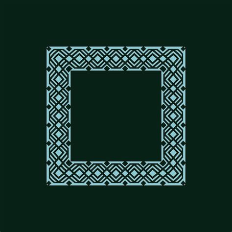 Premium Vector Modern Ornamental Square Frame Border Decorative Pattern