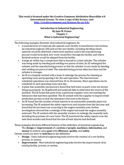 Intro Book Pdf Industrial Engineering Customer