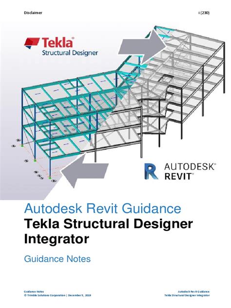 Tekla Structural Designer Integrator Revit Guidance 0 Pdf Pdf Autodesk Revit Beam
