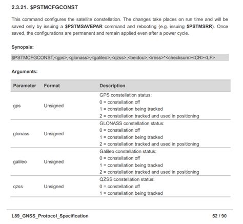 How To Enable GPS Galileo IRNSS On L89 GNSS Module Also What Is The Latest Firmware Version For