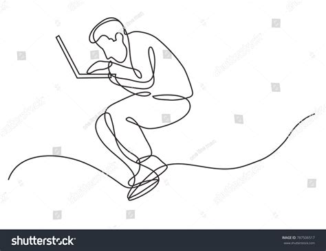 Continuous Line Art Coder Images Stock Photos Vectors Shutterstock
