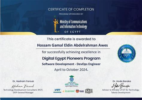 devops digitalegyptpioneers cloudcomputing ci cd automation… hossam gamal 12 comments