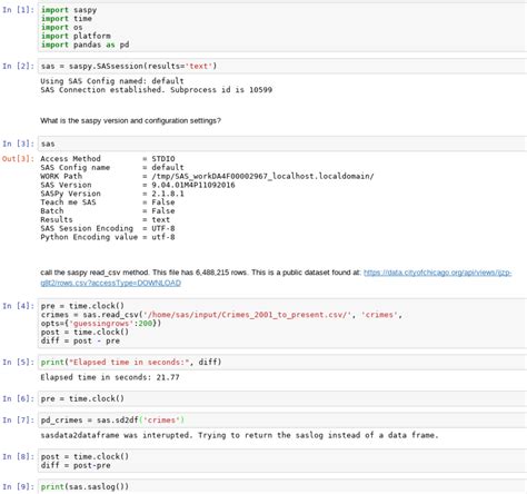 Broken Pipe Fatal Io Error · Issue 85 · Sassoftwaresaspy · Github