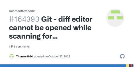 Git Diff Editor Cannot Be Opened While Scanning For Repositories Issue Microsoft