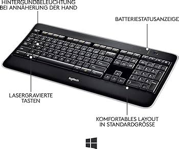 Logitech K Illuminated Keyboard Black Off