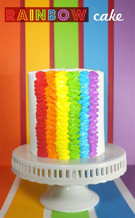Diy Rainbow Cake Rainbow Cake Rainbow Cake Tutorial Diy Desserts