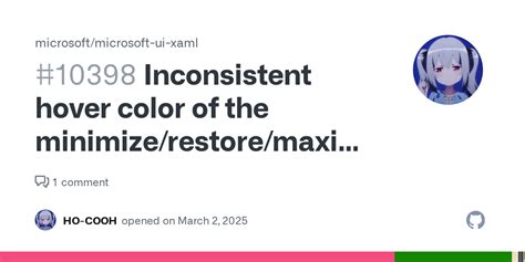 Inconsistent Hover Color Of The Minimizerestoremaximize Caption Button In Dark Mode · Issue