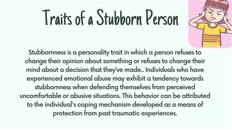 How To Identify A Stubborn Person Solh Wellness Ppt