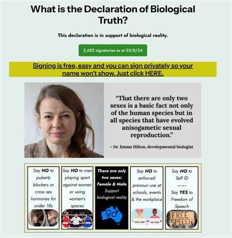 Karen R On Linkedin Australia Does Biological Reality And Sex Based Rights Matter To 18