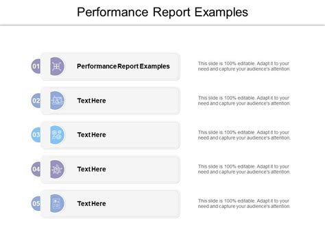Performance Report Examples Ppt Powerpoint Presentation Model Elements Cpb