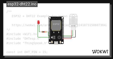 Esp32 Dht22 Thingspeak Copy Wokwi Esp32 Stm32 Arduino Simulator