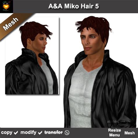 Second Life Marketplace Aanda Miko Hair Milk Chocolate Color 5 Short