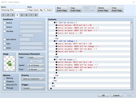 Farming System Using Yanflys Self Switches And Variables Rpg Maker
