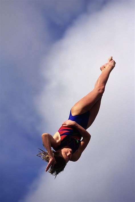 Woman Diver Flying Through The Air Photograph By Pcn Photography Pixels