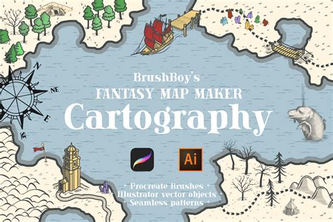 Procreate Fantasy Map Maker Brushes Procreate Brushes