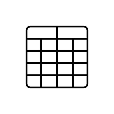 Table Layout Icon Set Data Organization Illustrations For Business And Design 47525181 Vector