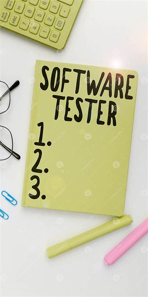 Text Showing Inspiration Software Tester Business Showcase Implemented To Protect Software