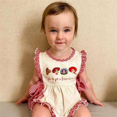 Rts Andys Pals Girl Apron Set Oaky Rose Smocking Co