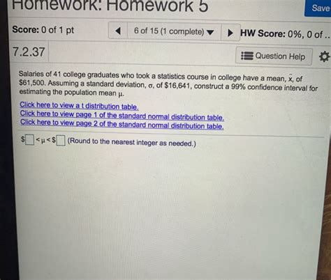 Solved Homework Homework 5 Save Score 0 Of 1 Pt 6 Of 15 1