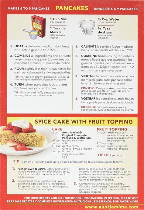 Aunt Jemima Pancake Mix Recipe Bryont Blog