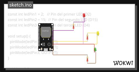 R1 Ejercicio2 Wokwi Esp32 Stm32 Arduino Simulator
