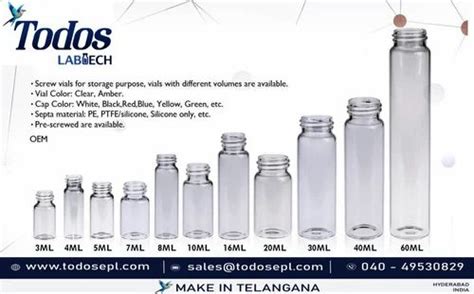 20ml Headspace Gc Vials At ₹ 5 Piece Storage Vials In Hyderabad Id