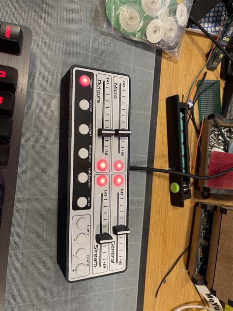 Mix Table For Voice Meeter Using Arduino Pro Micro Rarduino