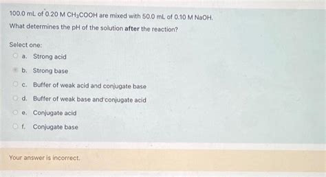 Solved ML Of MCH COOH Are Mixed With ML Of Chegg Com