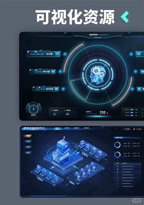 超实用的可视化大屏 Ui 设计教程 小红书 花瓣网