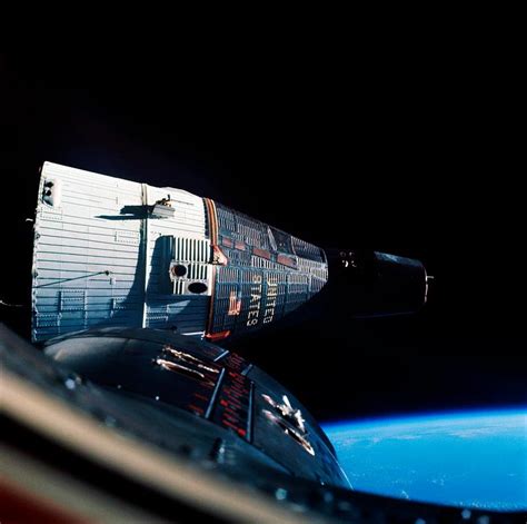 The Agena Target Docking Vehicle seen from the National Aeronautics an ...