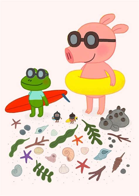 귀여운 동물 그리기 아트 인형 배경화면