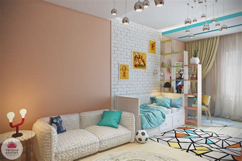 дизайн детской комнаты для разнополых детей
