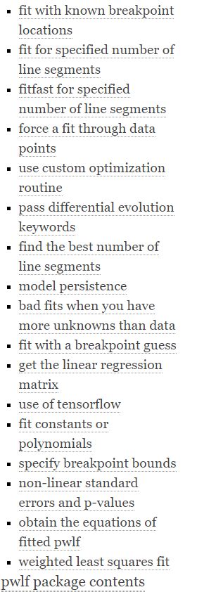 多分段线性函数拟合pwlf Csdn博客