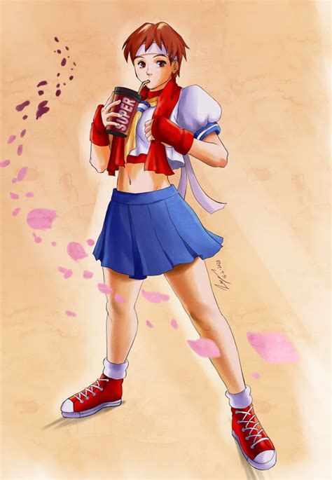 Kasugano Sakura Street Fighter Image Zerochan Anime Image Board